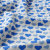 Blue Hearts Fabric | Zazzle