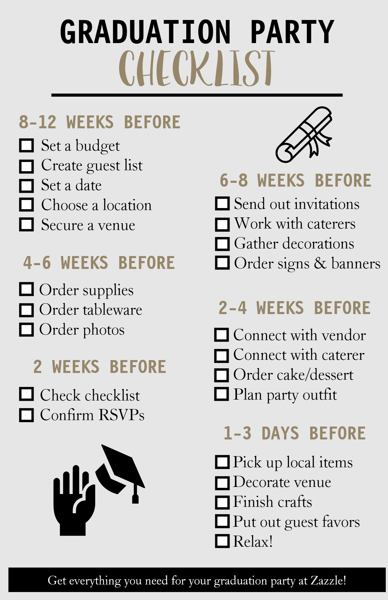 How to Plan a Graduation Party - Grad Décor Ideas | Zazzle Ideas