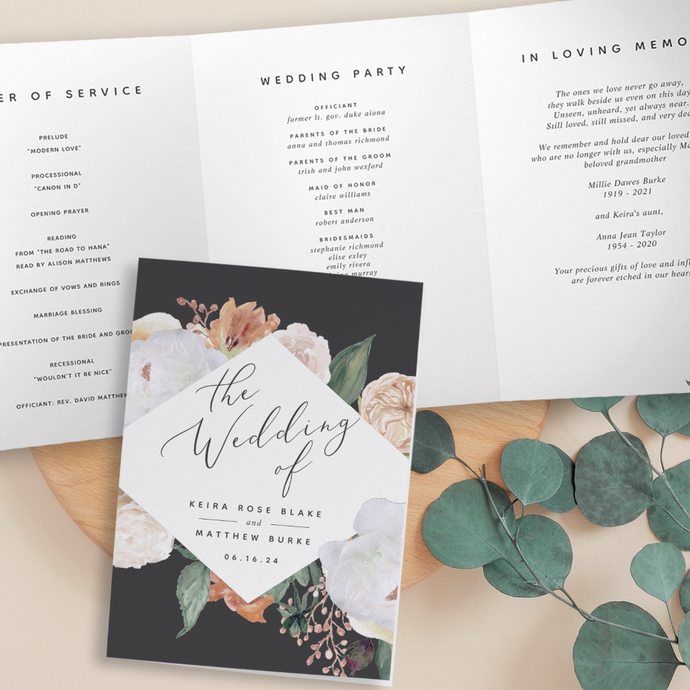 Wedding Program Examples & Ideas: Give Your Guests the Details ...